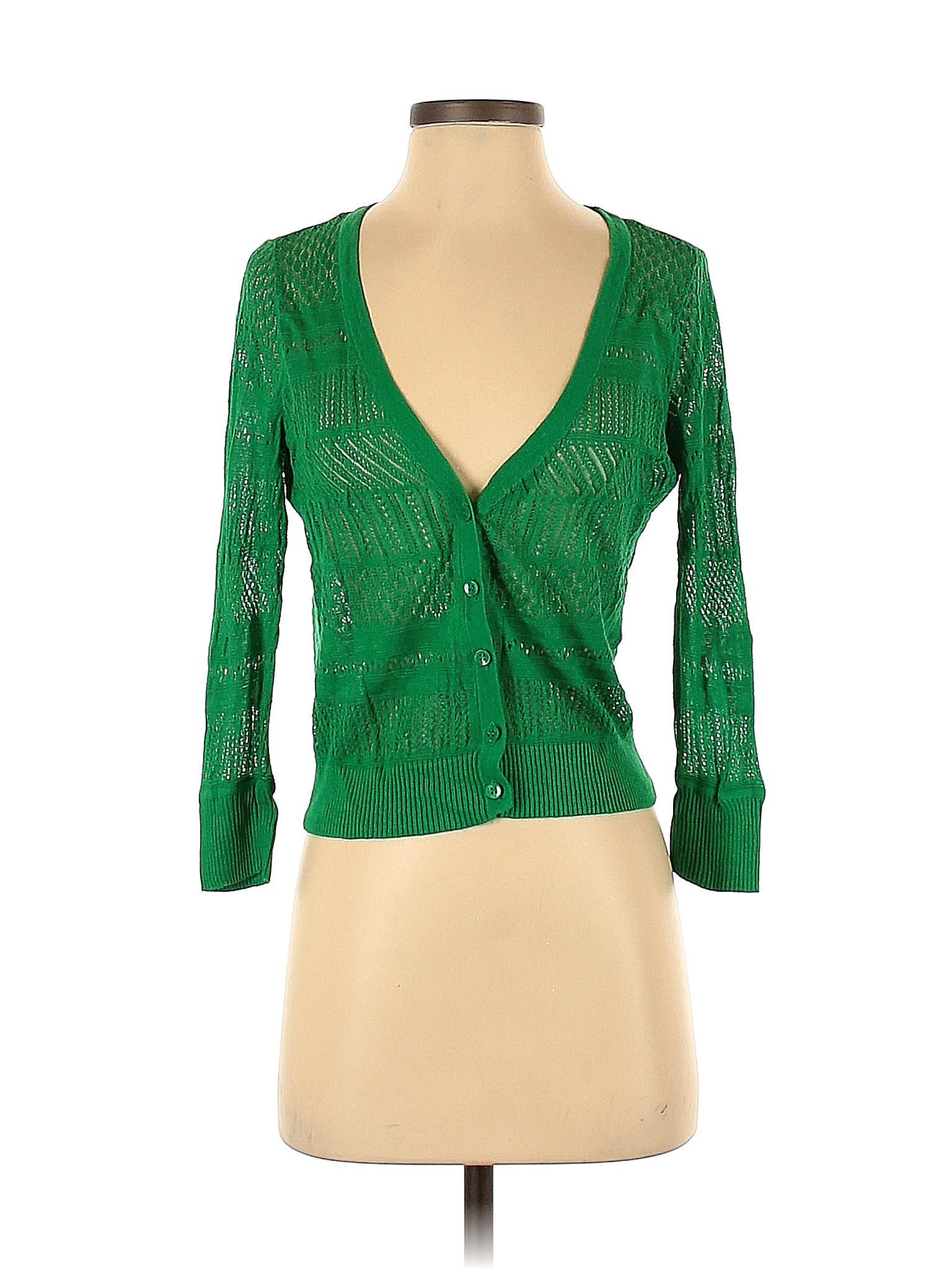 Worthington Solid Green Cardigan Size S 60 Off Thredup