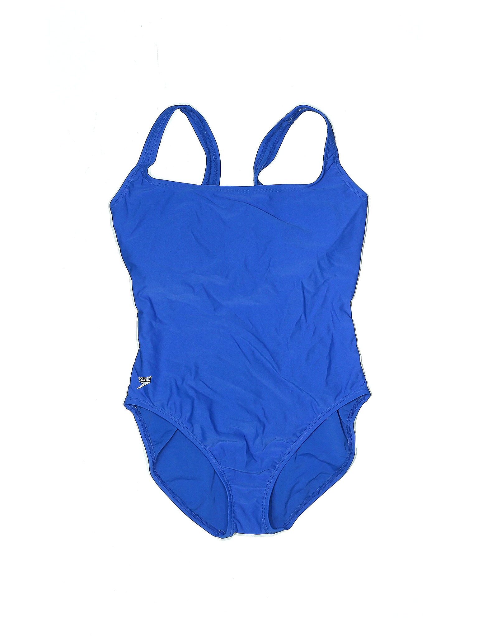 Speedo Solid Blue One Piece Swimsuit Size 14 52 Off Thredup