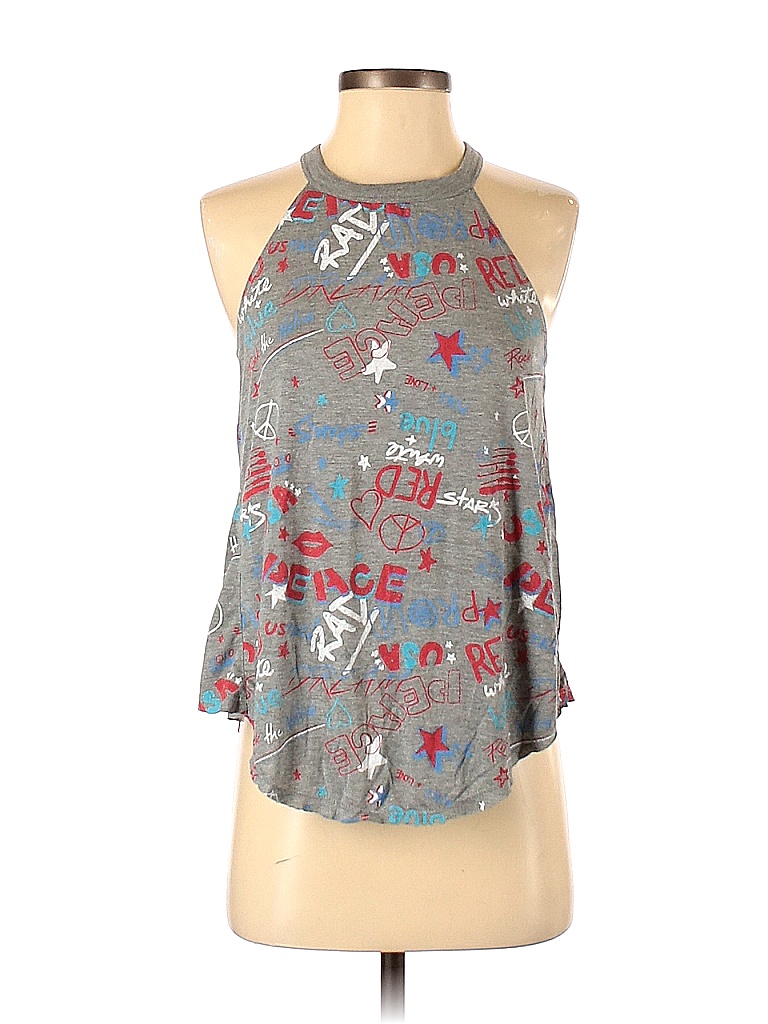 Modern Lux Gray Halter Top Size XS - 40% off | thredUP