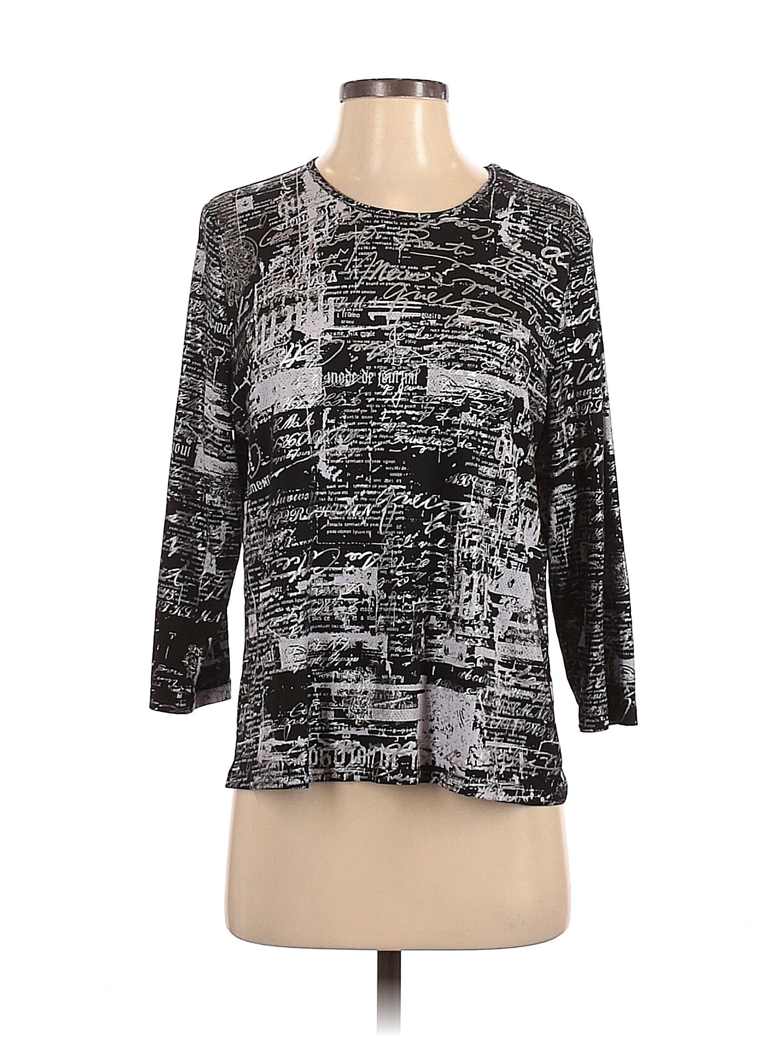 TanJay Multi Color Black Long Sleeve Top Size M - 83% off | thredUP