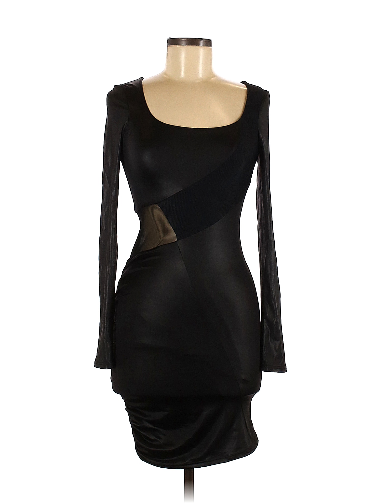 Bebe Solid Black Cocktail Dress Size Xs 91 Off Thredup