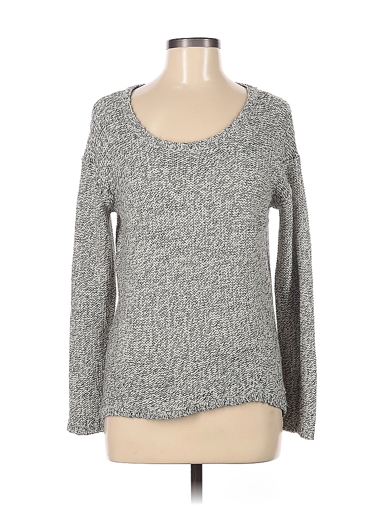 Assorted Brands Color Block Marled Gray Black Pullover Sweater Size M ...