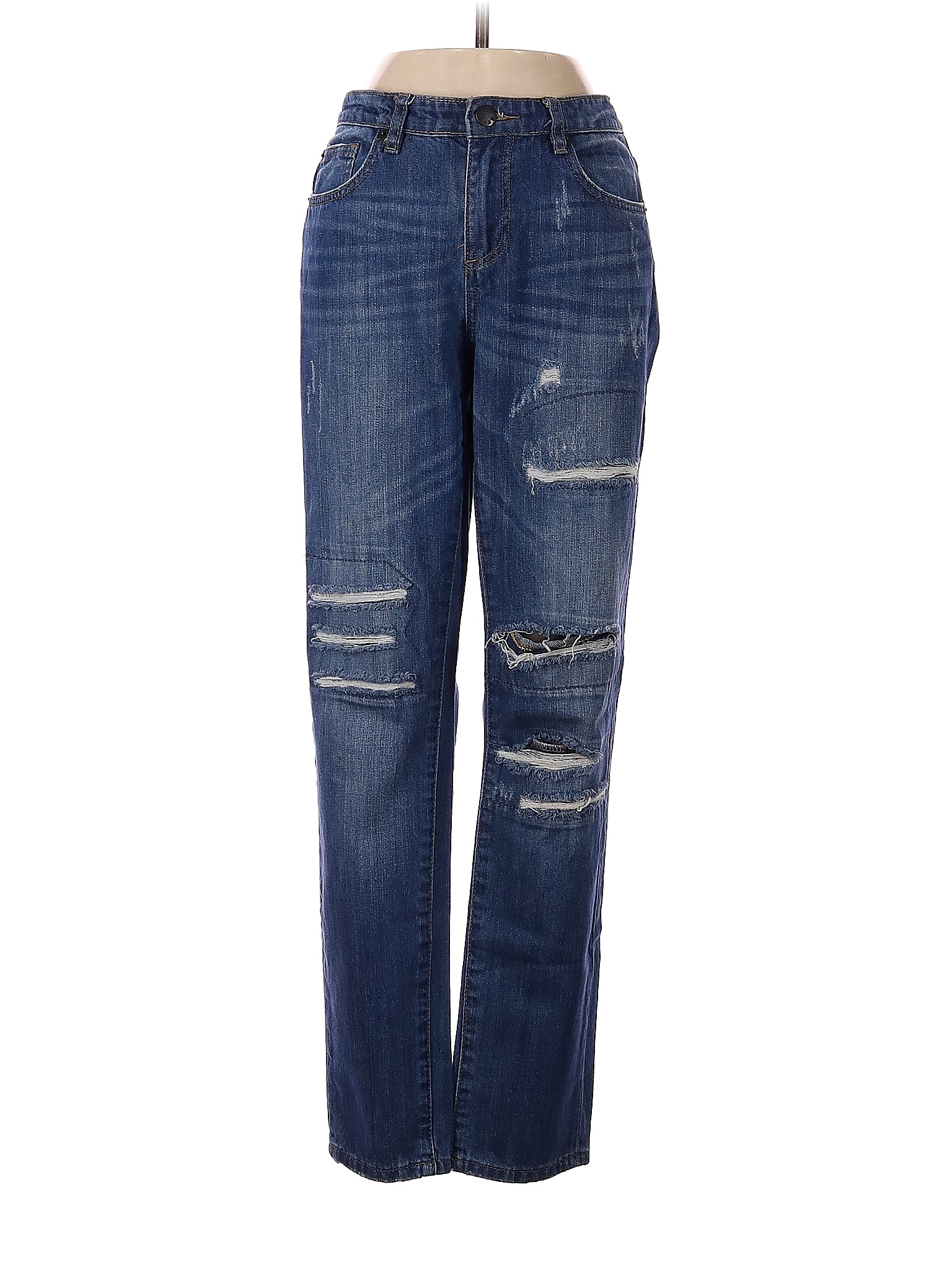 Joe Fresh Solid Blue Jeans 26 Waist - 85% off | thredUP