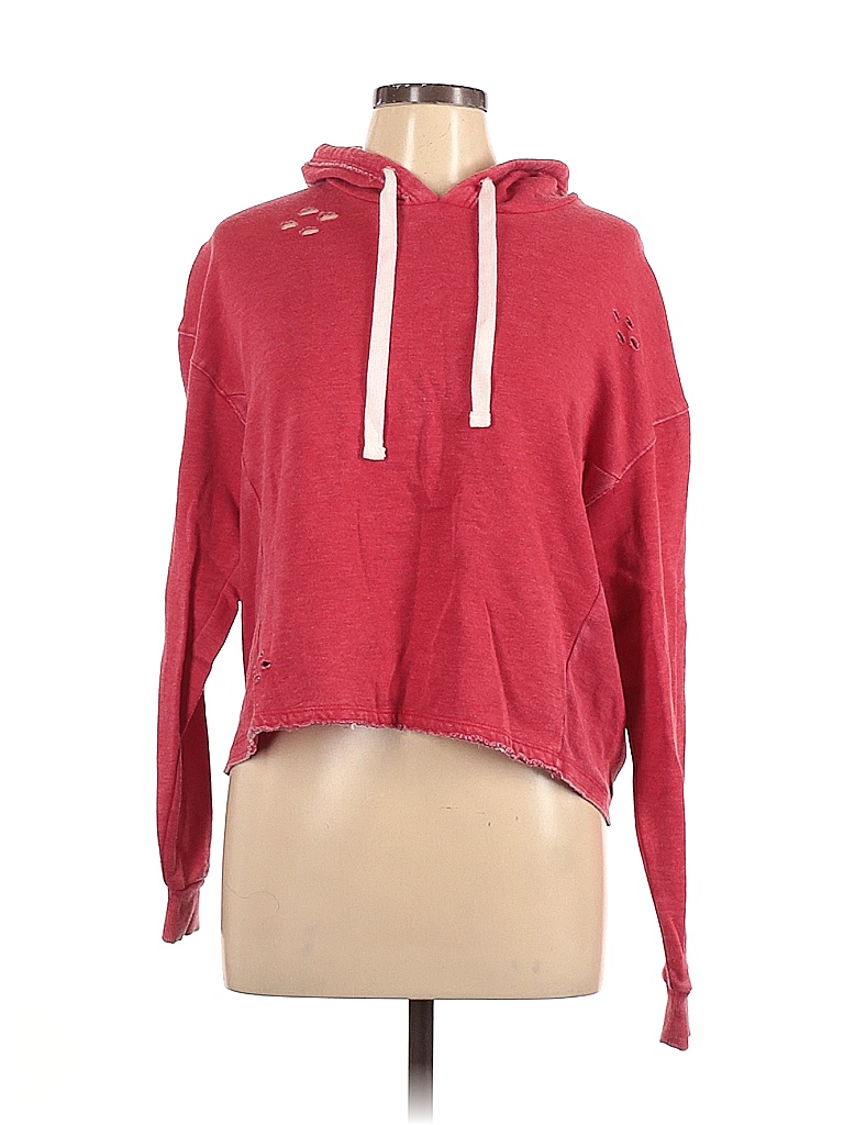 colsie Solid Red Pullover Hoodie Size L - 66% off | thredUP