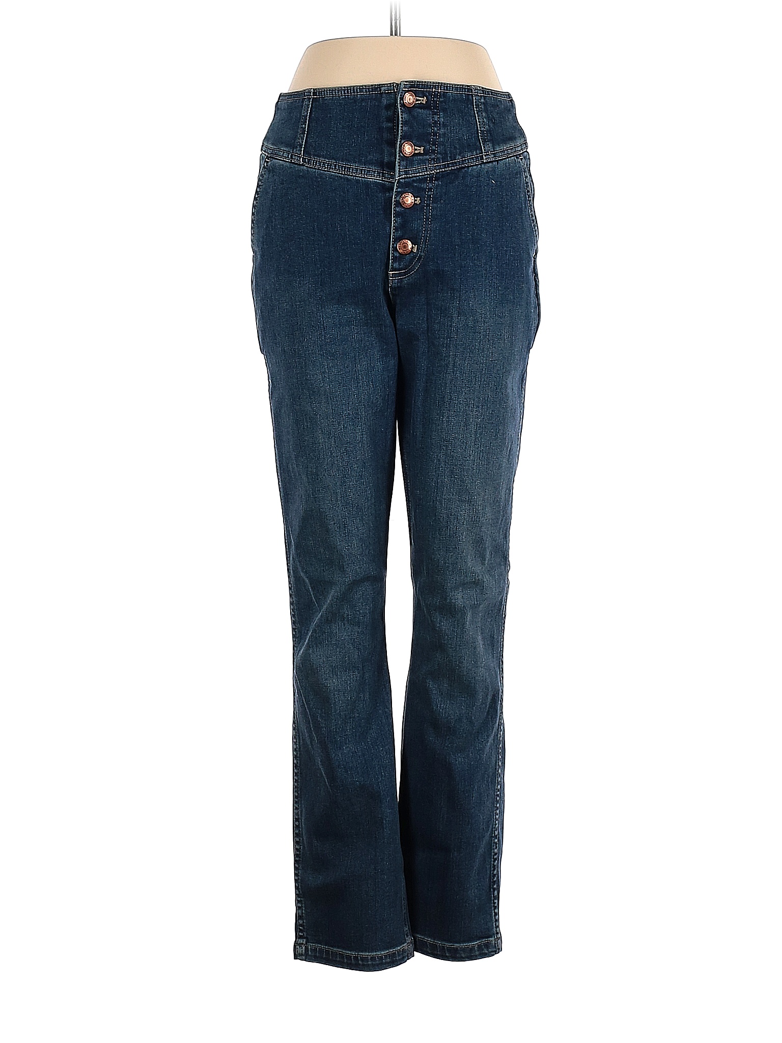 Point Sur Solid Blue Jeans 28 Waist - 90% off | thredUP