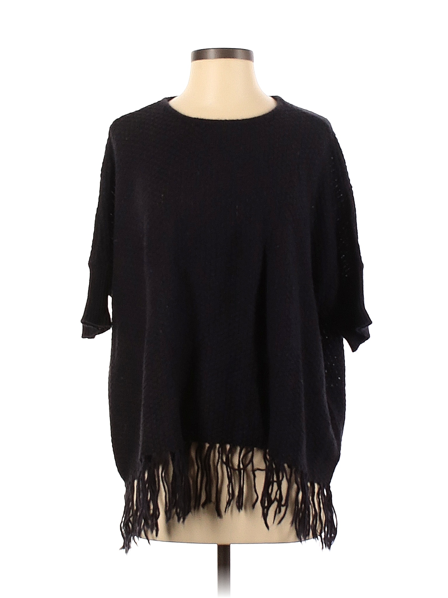 Design History Solid Black Short Sleeve Top Size Xs Sm 92 Off