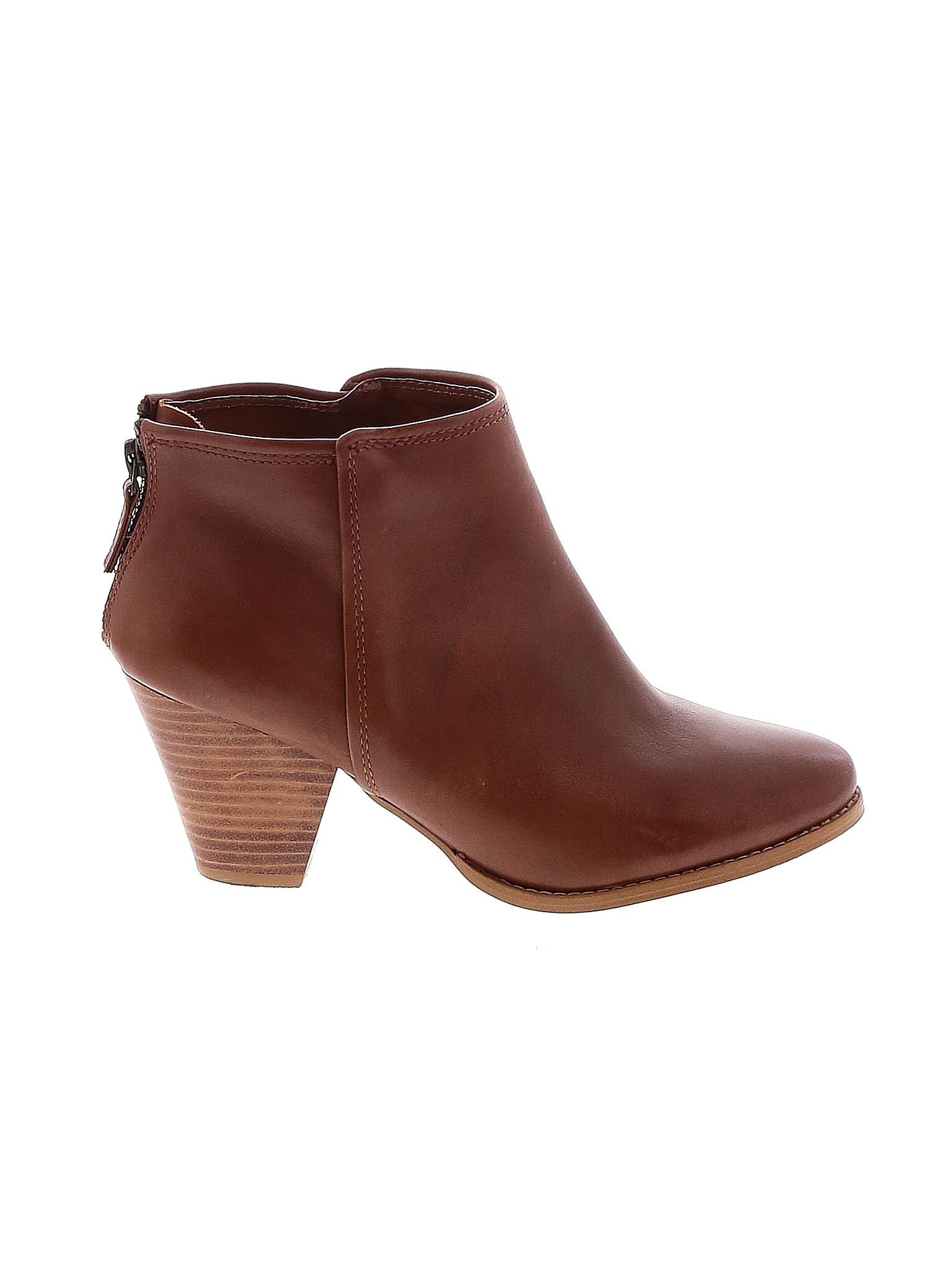 Splendid 100% Leather Solid Brown Ankle Boots Size 8 1/2 - 73% off ...