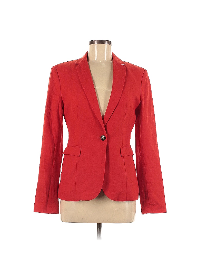 Kenar Solid Red Blazer Size M - 86% off | thredUP