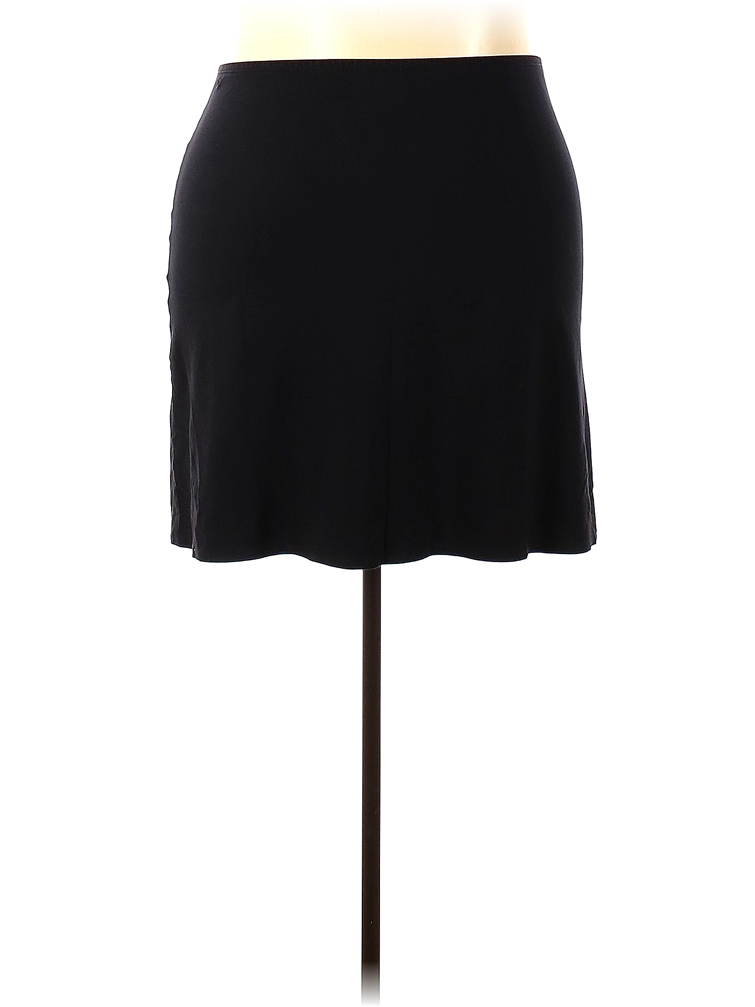 Lands End Solid Black Casual Skirt Size 18 16 Plus 81 Off Thredup