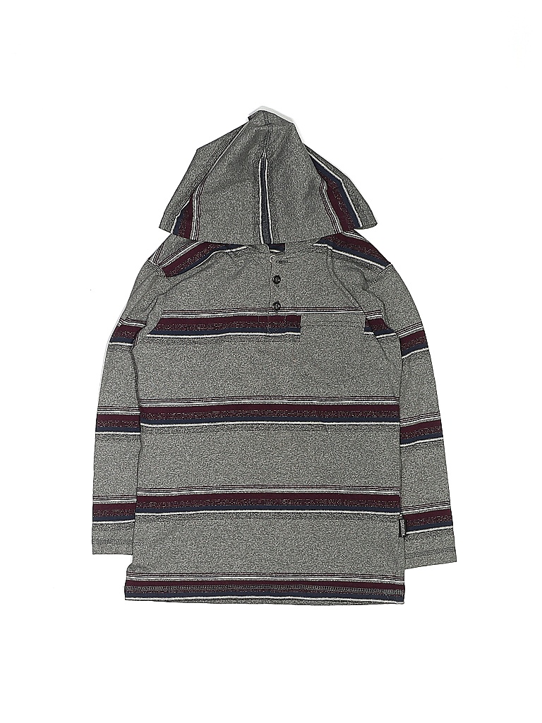 Distortion Custom Rags Stripes Gray Long Sleeve Henley Size 8 - 71% off ...