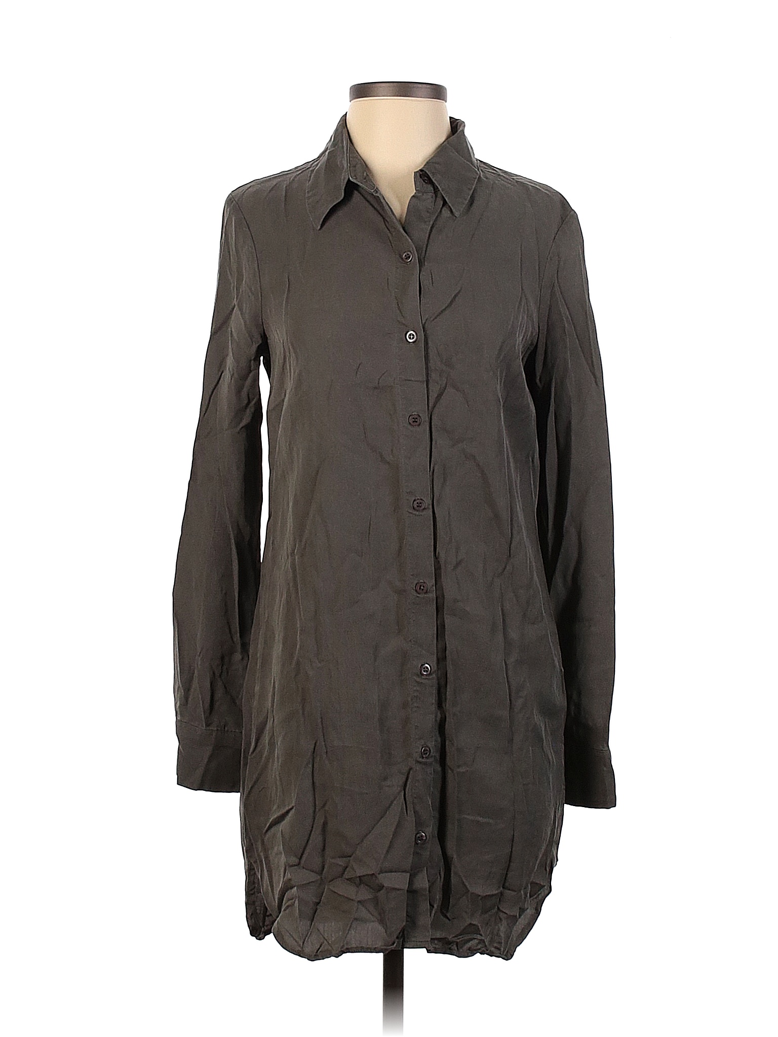 WAYF 100% Rayon Solid Green Casual Dress Size S - 90% off | thredUP