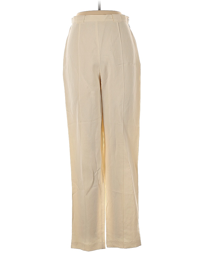 Jaeger Solid Tan Ivory Silk Pants Size 8 - 82% off | thredUP