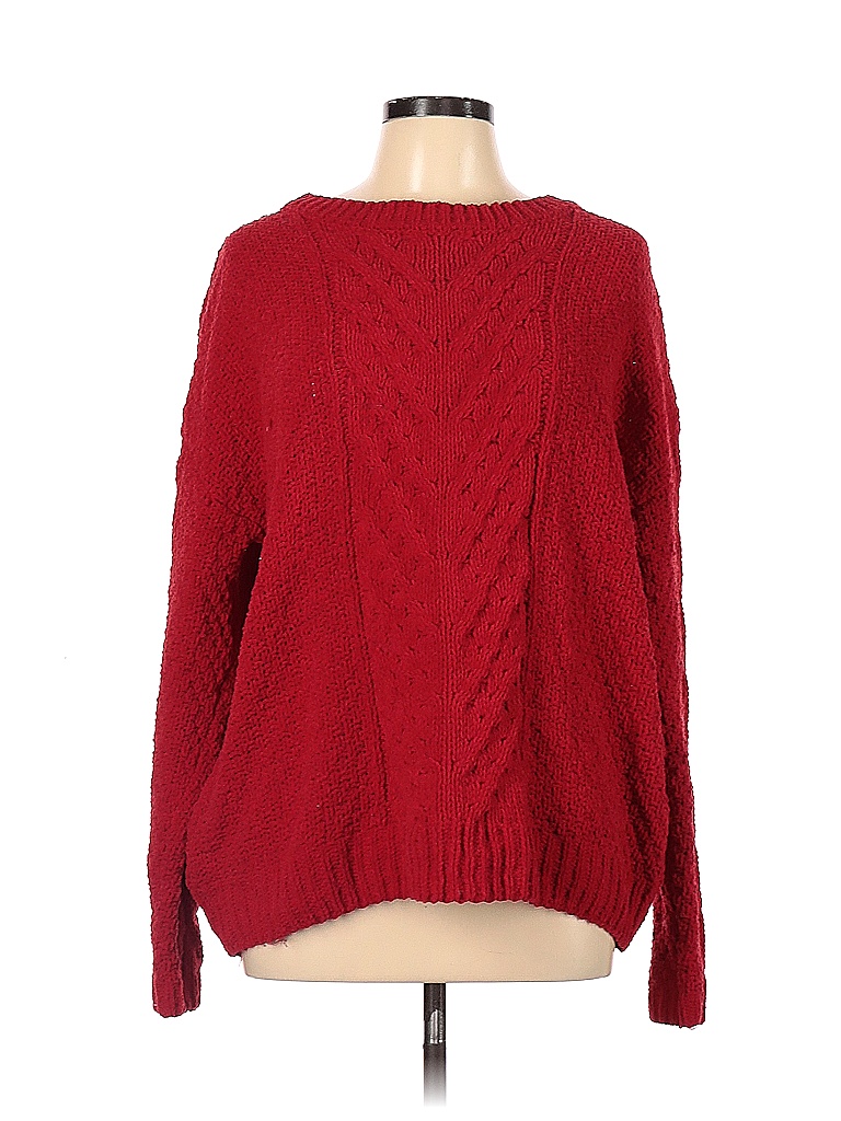 Primark Solid Red Pullover Sweater Size L - 63% off | thredUP
