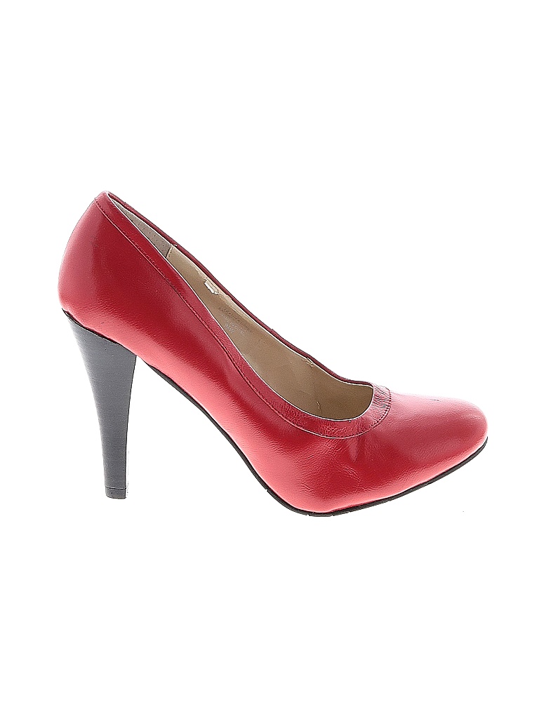 Fitzwell Solid Red Heels Size 9 1/2 - 75% off | thredUP