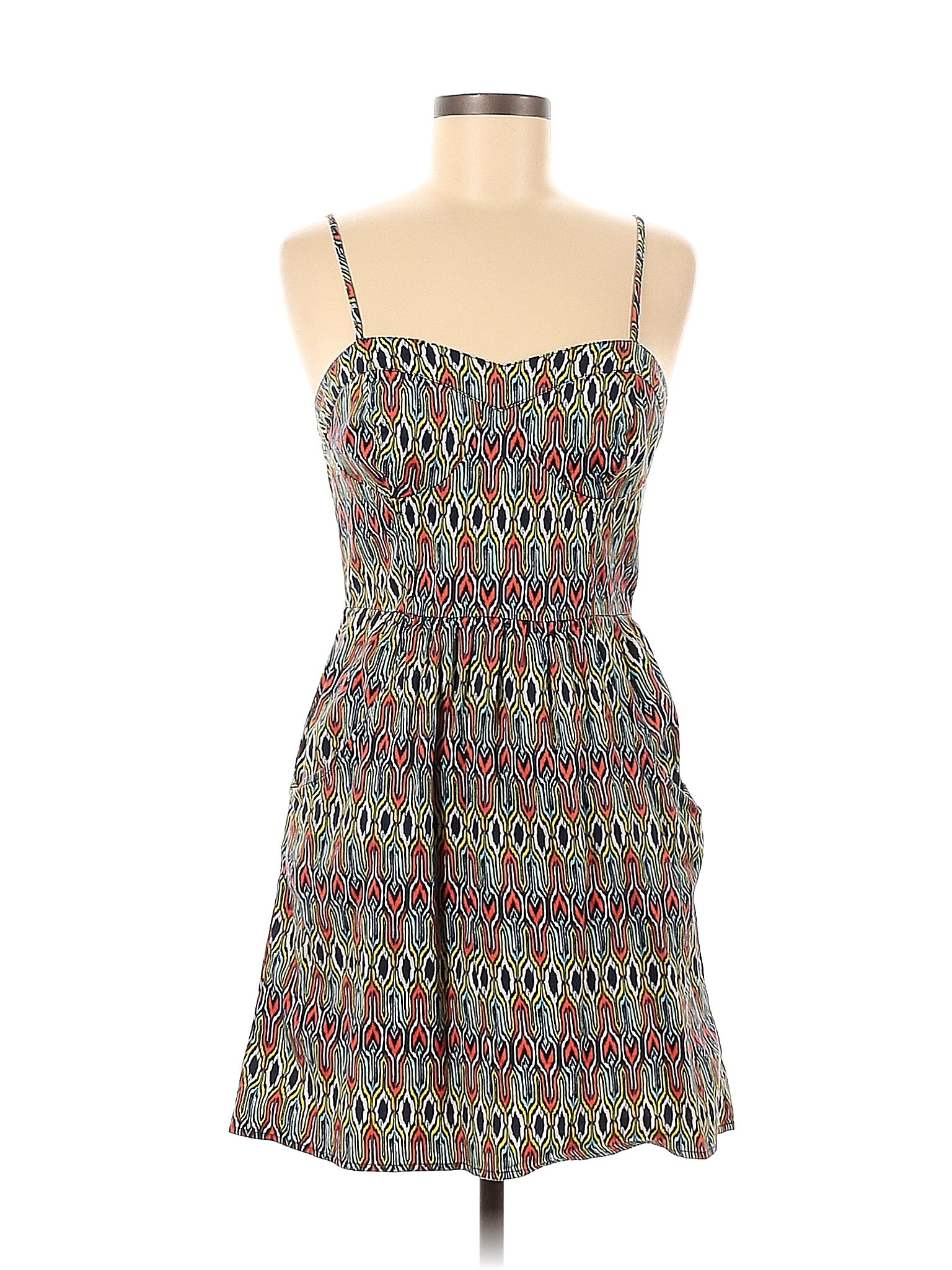 Mossimo Supply Co. Multi Color Yellow Casual Dress Size M - 48% off ...