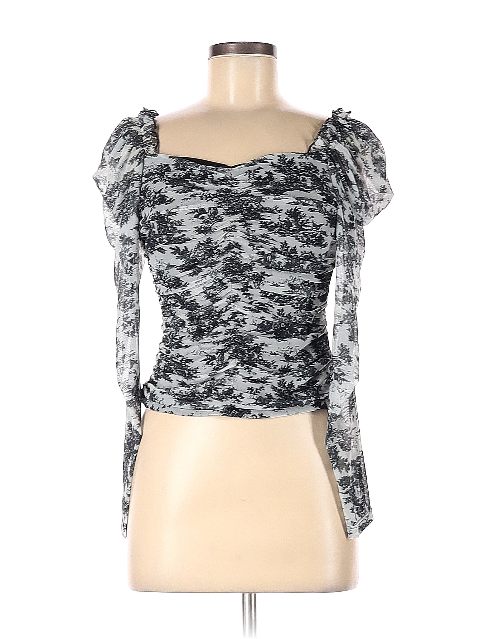 Shein Gray Long Sleeve Top Size S - 63% off | thredUP