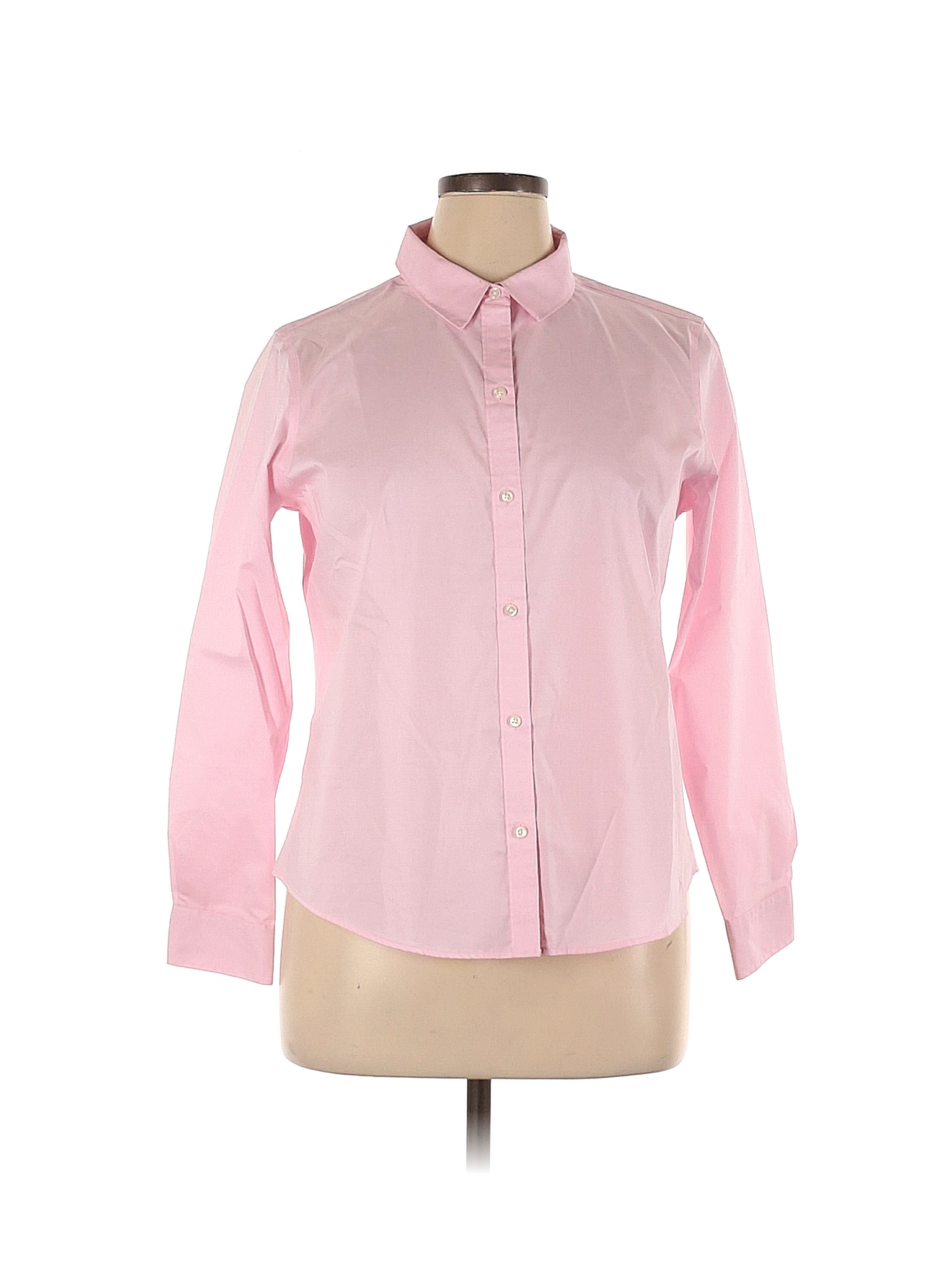 Liz Claiborne Solid Pink Long Sleeve Button-Down Shirt Size XL - 68% off | thredUP