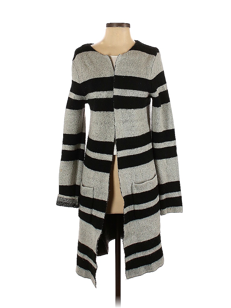 Dex Stripes Gray Cardigan Size XS - 83% off | thredUP