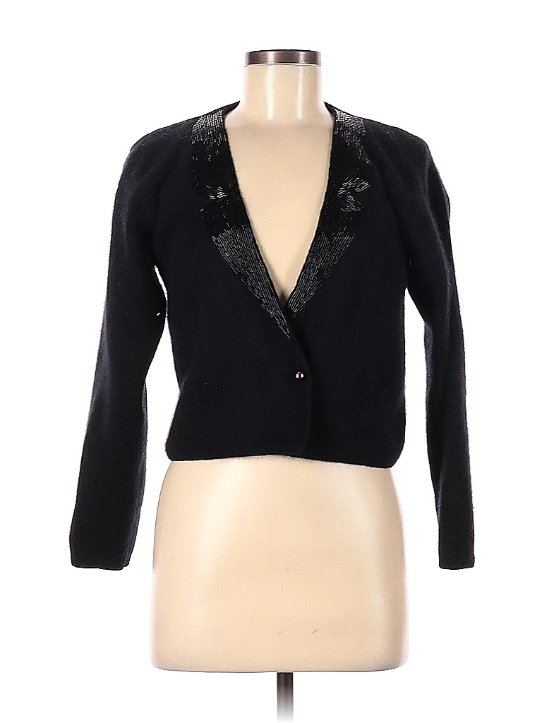 iB Diffusion Solid Black Cardigan Size M - 70% off | thredUP