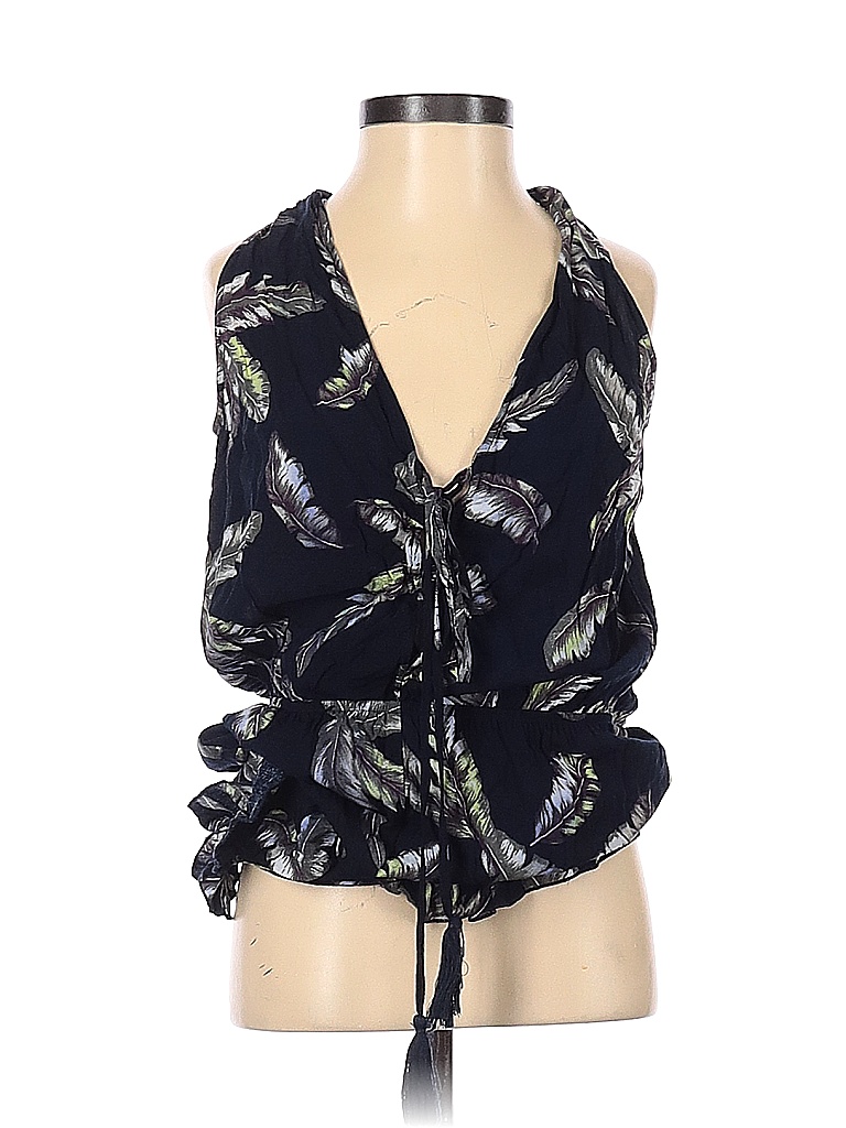 AaKaa 100% Rayon Tropical Blue Romper Size S - 87% off | thredUP