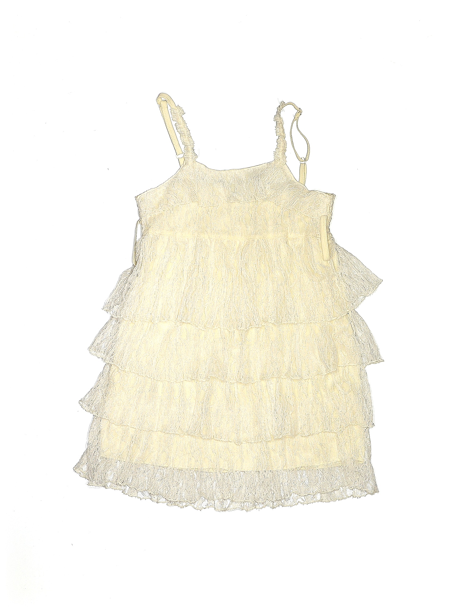 Little Mass 100% Nylon Ivory Dress Size 6 - 82% off | thredUP