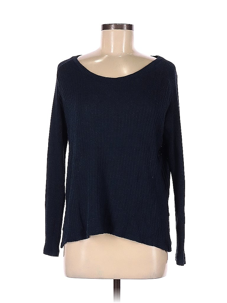 Splendid Solid Color Block Blue Pullover Sweater Size M - 91% off | thredUP