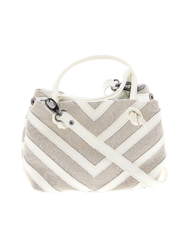 Stefano Bravo Chevron-herringbone Ivory White Satchel One Size - 87% ...