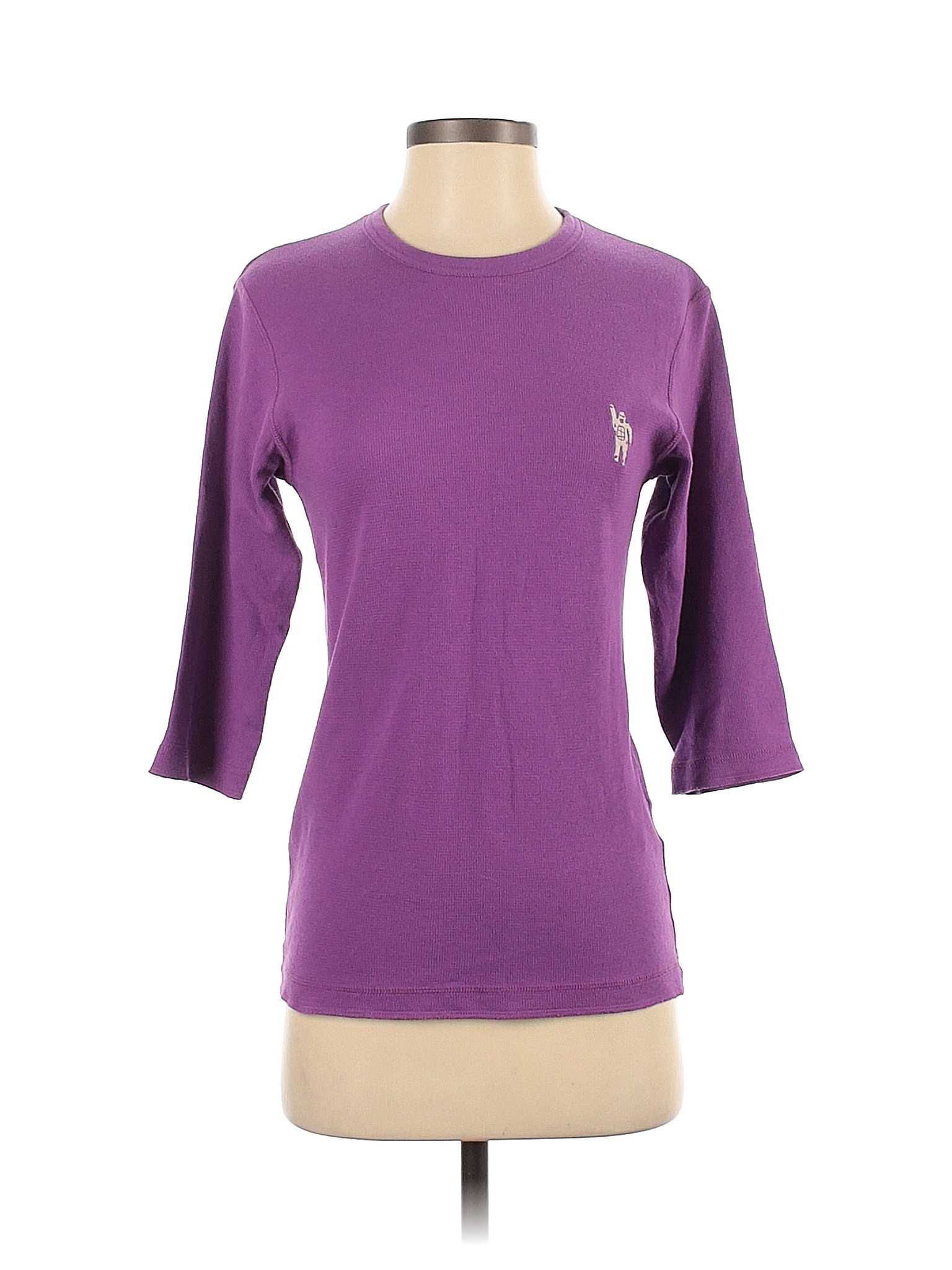 Assorted Brands Solid Purple Thermal Top Size S 58 Off Thredup