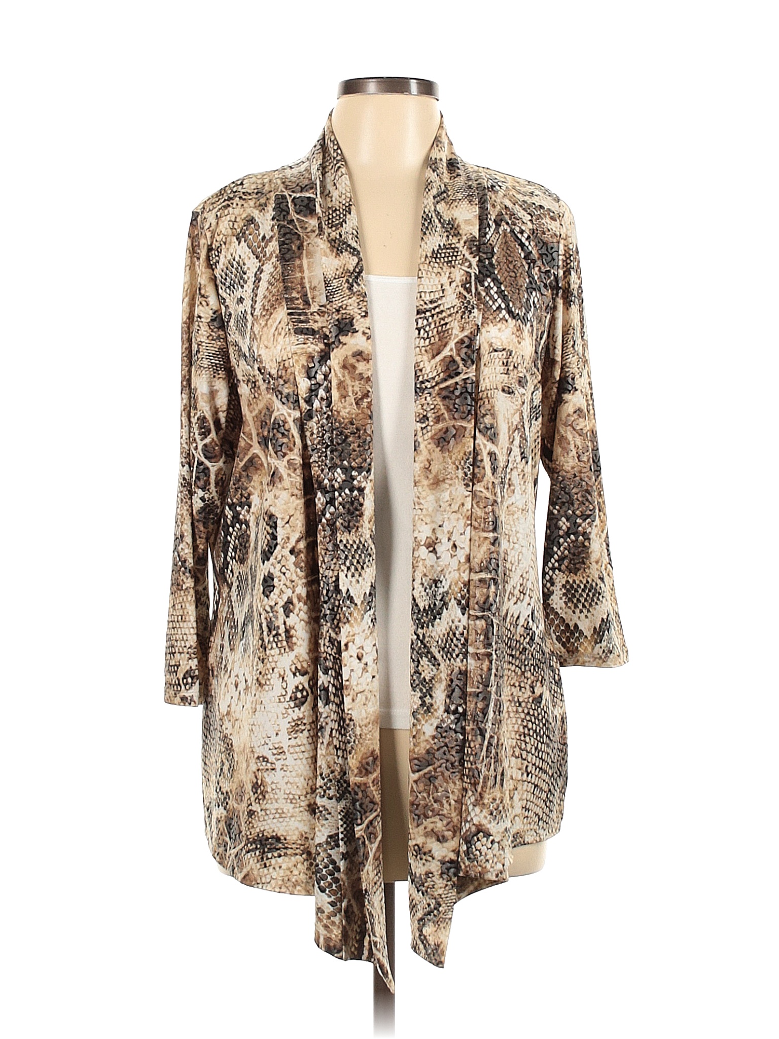 Peter Nygard Tan Cardigan Size L - 73% off | thredUP