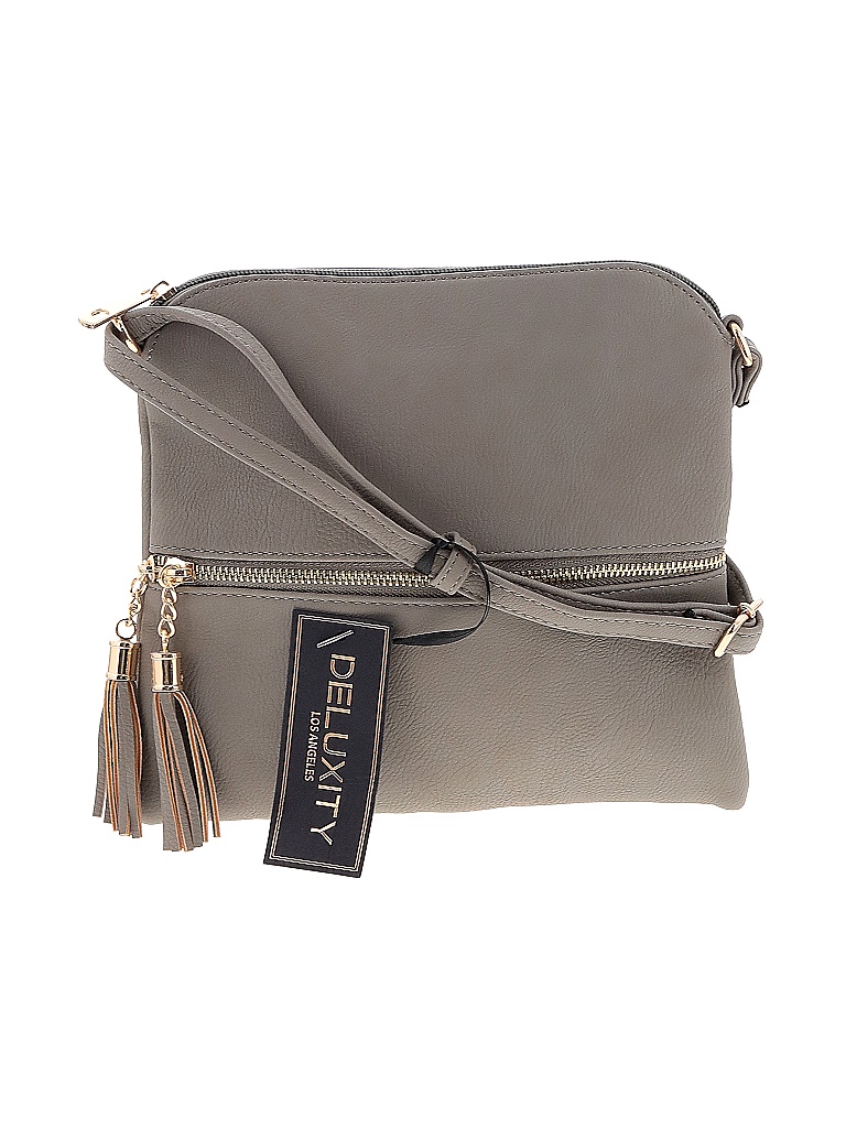 Deluxity Gray Crossbody Bag One Size - 51% off | thredUP