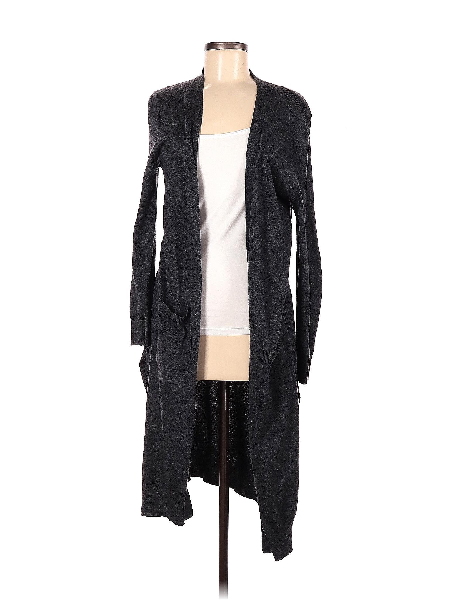 Matty M Solid Color Block Black Gray Cardigan Size M - 92% off | thredUP