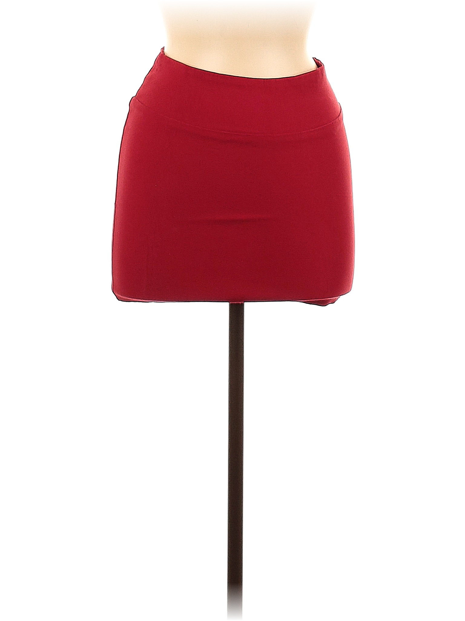 Mandee Solid Red Casual Skirt Size M - 77% off | thredUP