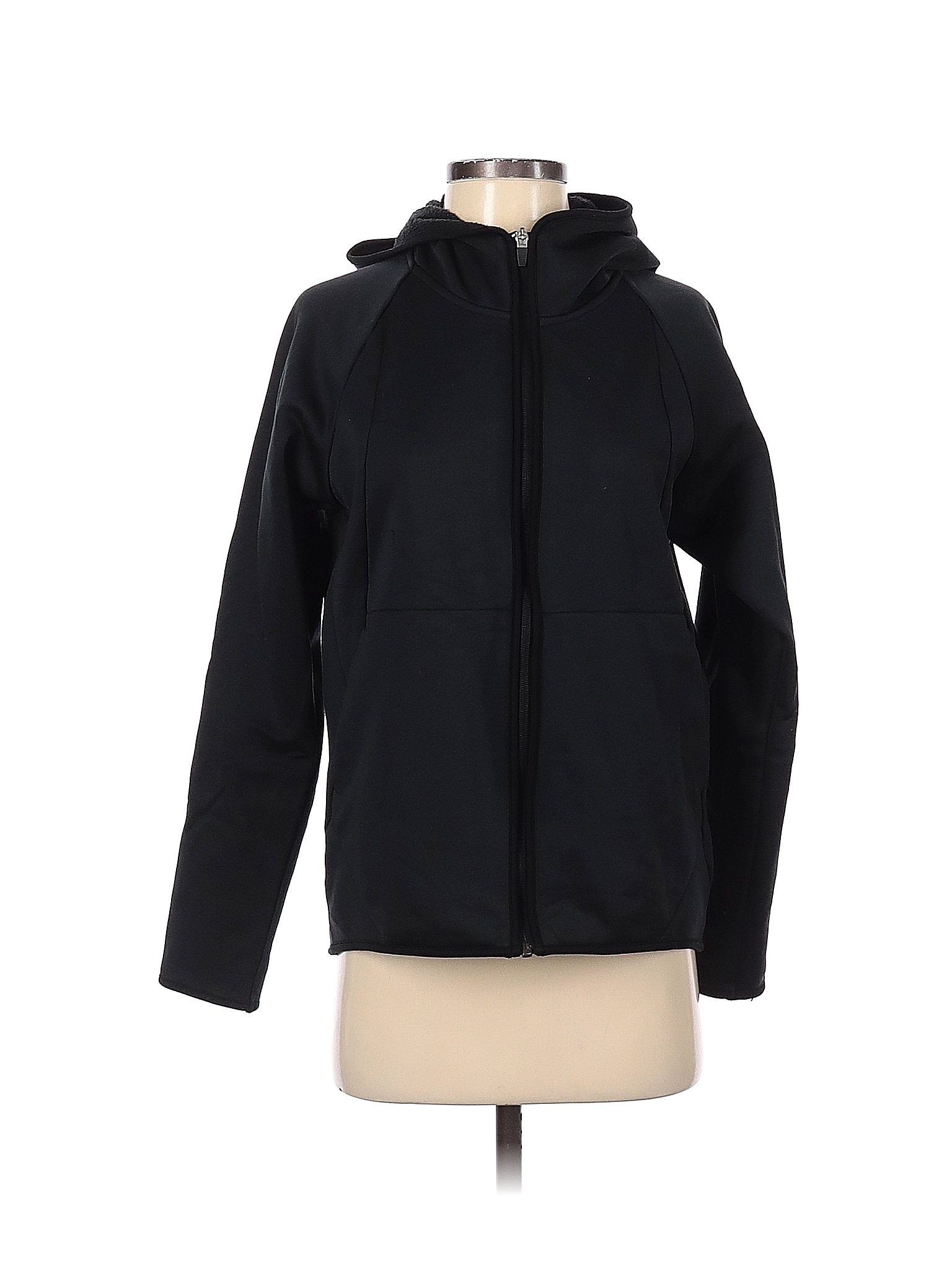 Uniqlo 100% Polyester Solid Black Jacket Size S - 83% off | thredUP