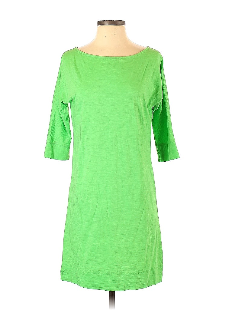 Lilly Pulitzer 100 Pima Cotton Solid Green Casual Dress Size S 80