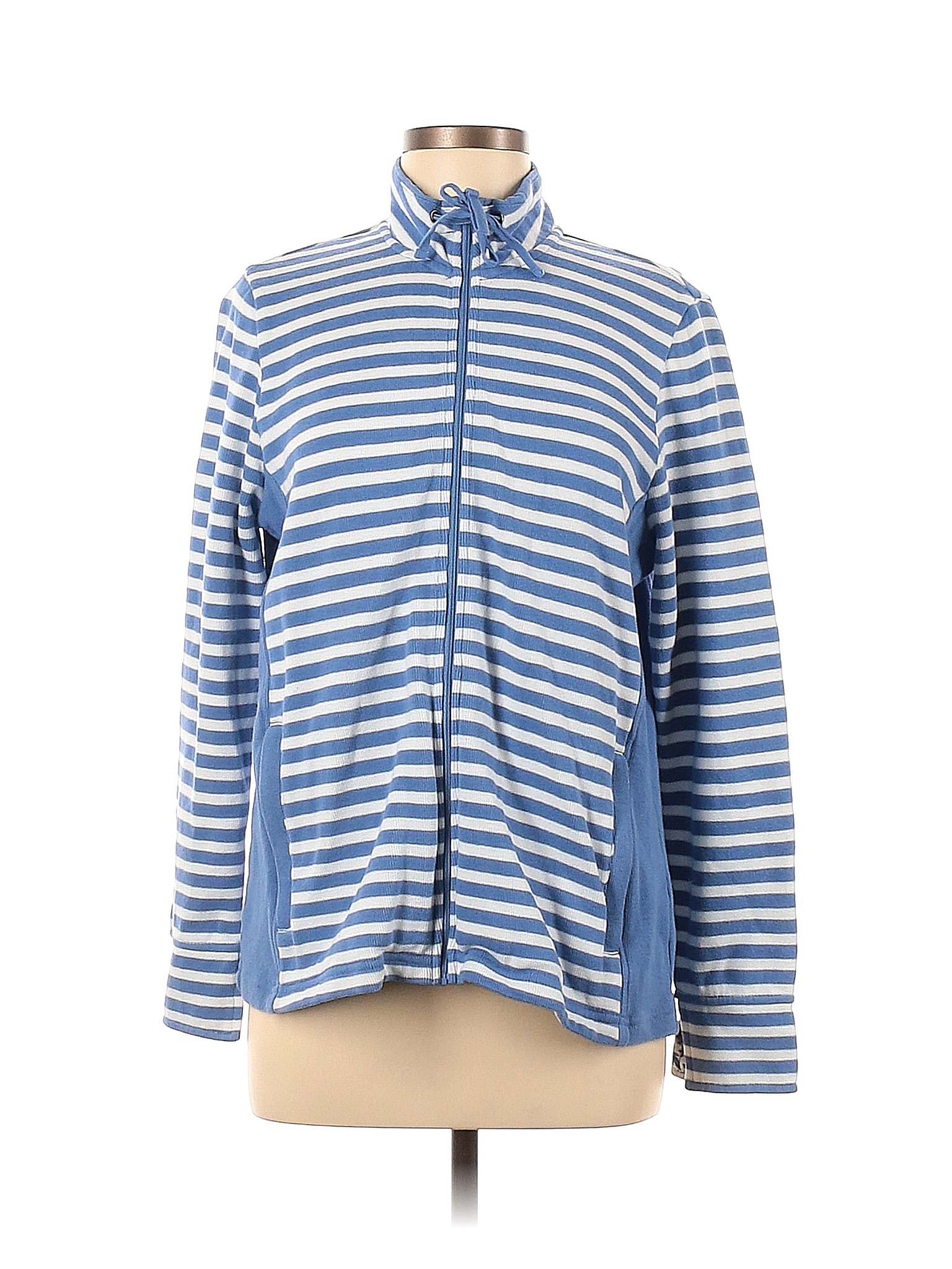Orvis 100% Cotton Stripes Blue Jacket Size M - 83% off | thredUP