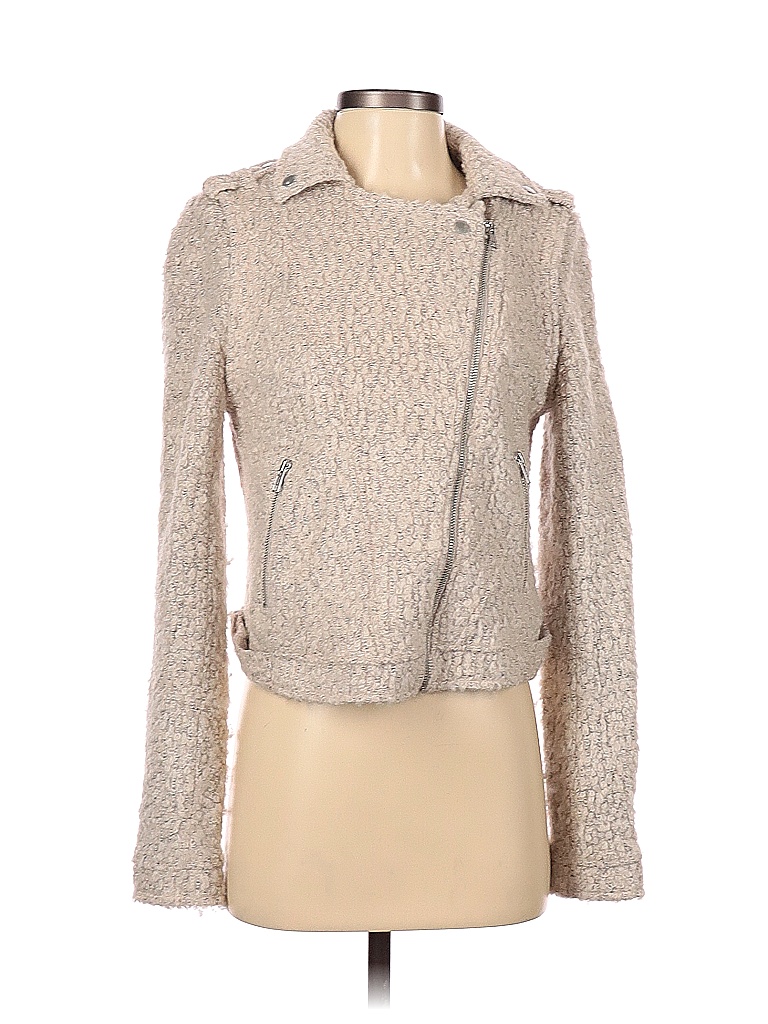 Elevenses Solid Tan Ivory Jacket Size S - 77% off | thredUP