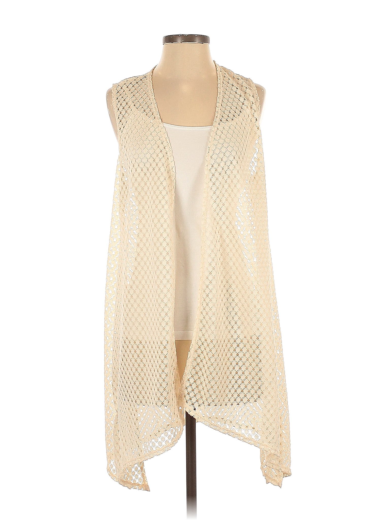 Slinky Brand 100% Polyester Solid Tan Cardigan Size S - 81% off | thredUP