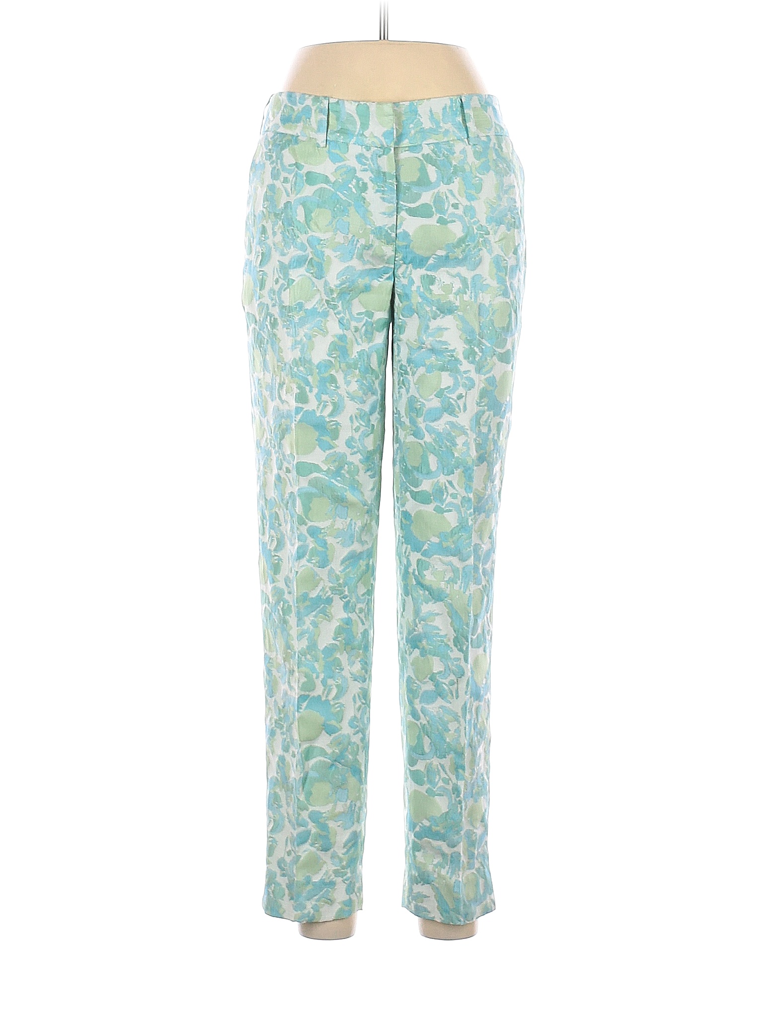 Etcetera Floral Blue Dress Pants Size 8 - 90% off | thredUP