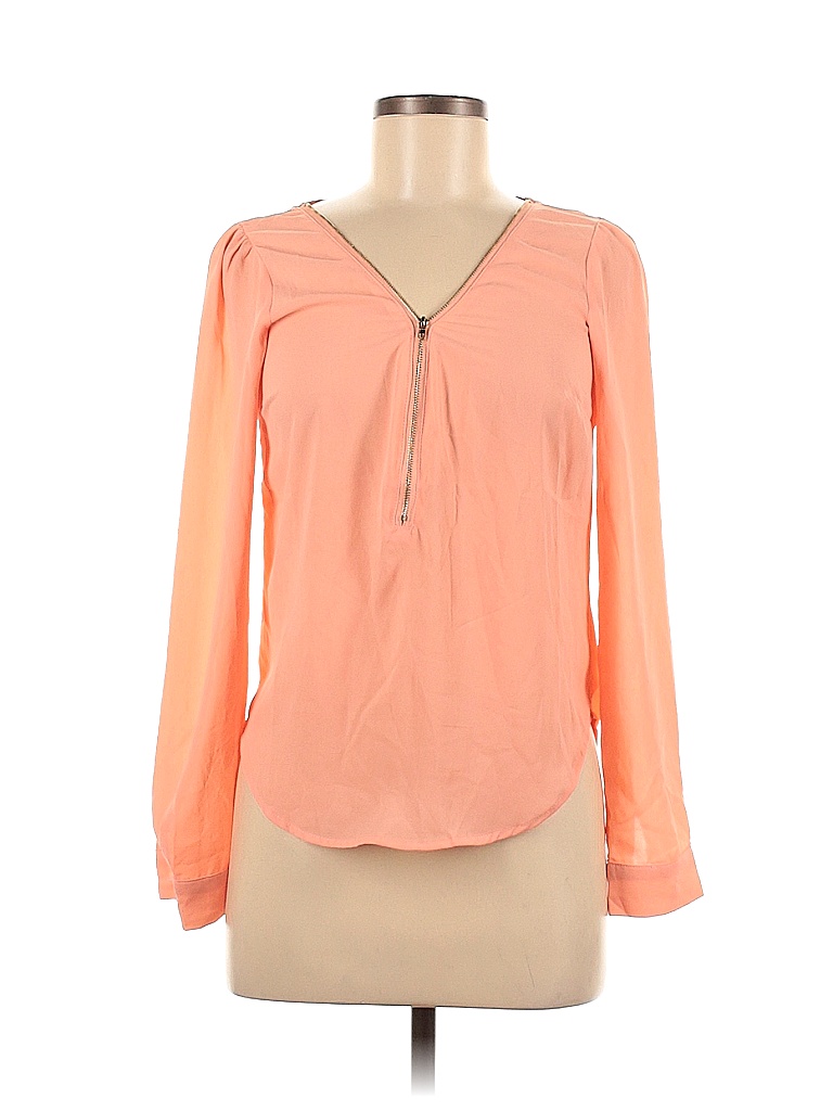Sheinside Solid Pink Long Sleeve Blouse Size M - 73% off | thredUP