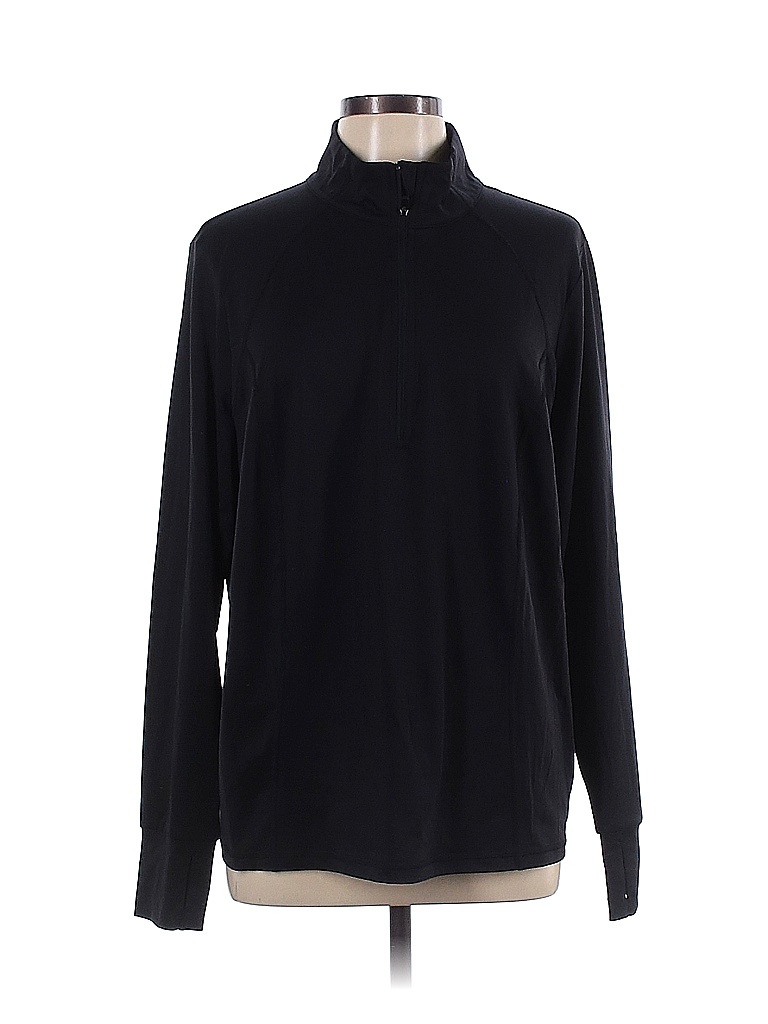 Xersion Solid Black Track Jacket Size 1X (Plus) - 52% off | thredUP