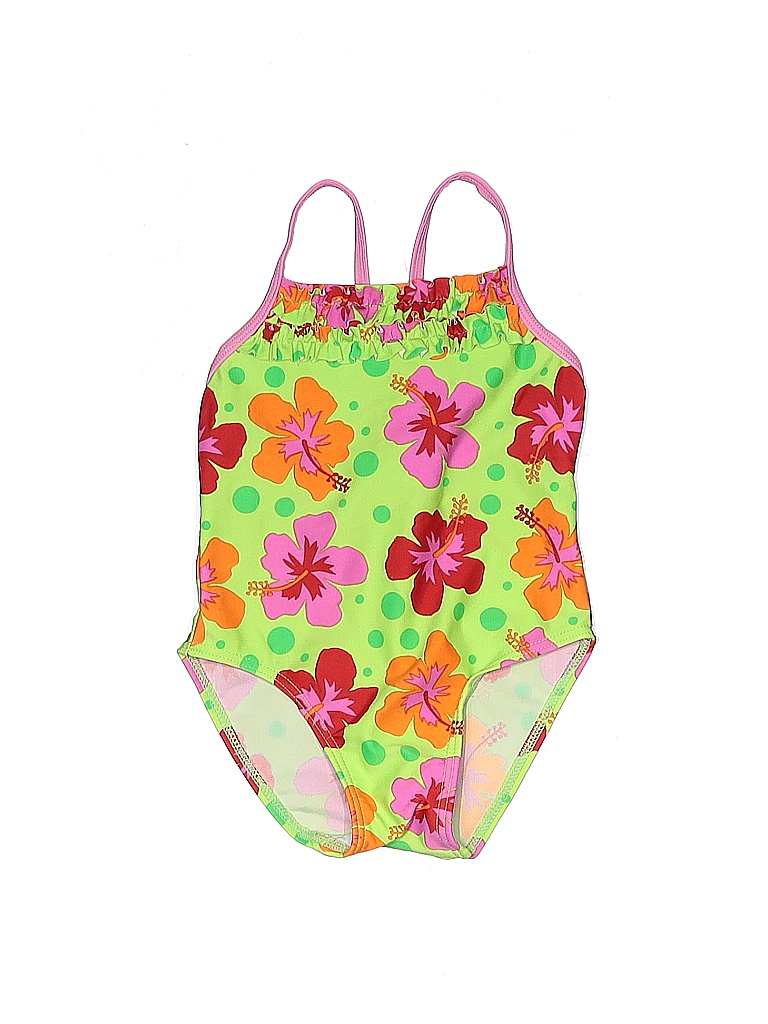 Plaid Fish 100% Polyester Green One Piece Swimsuit Size 12 mo - 40% off ...