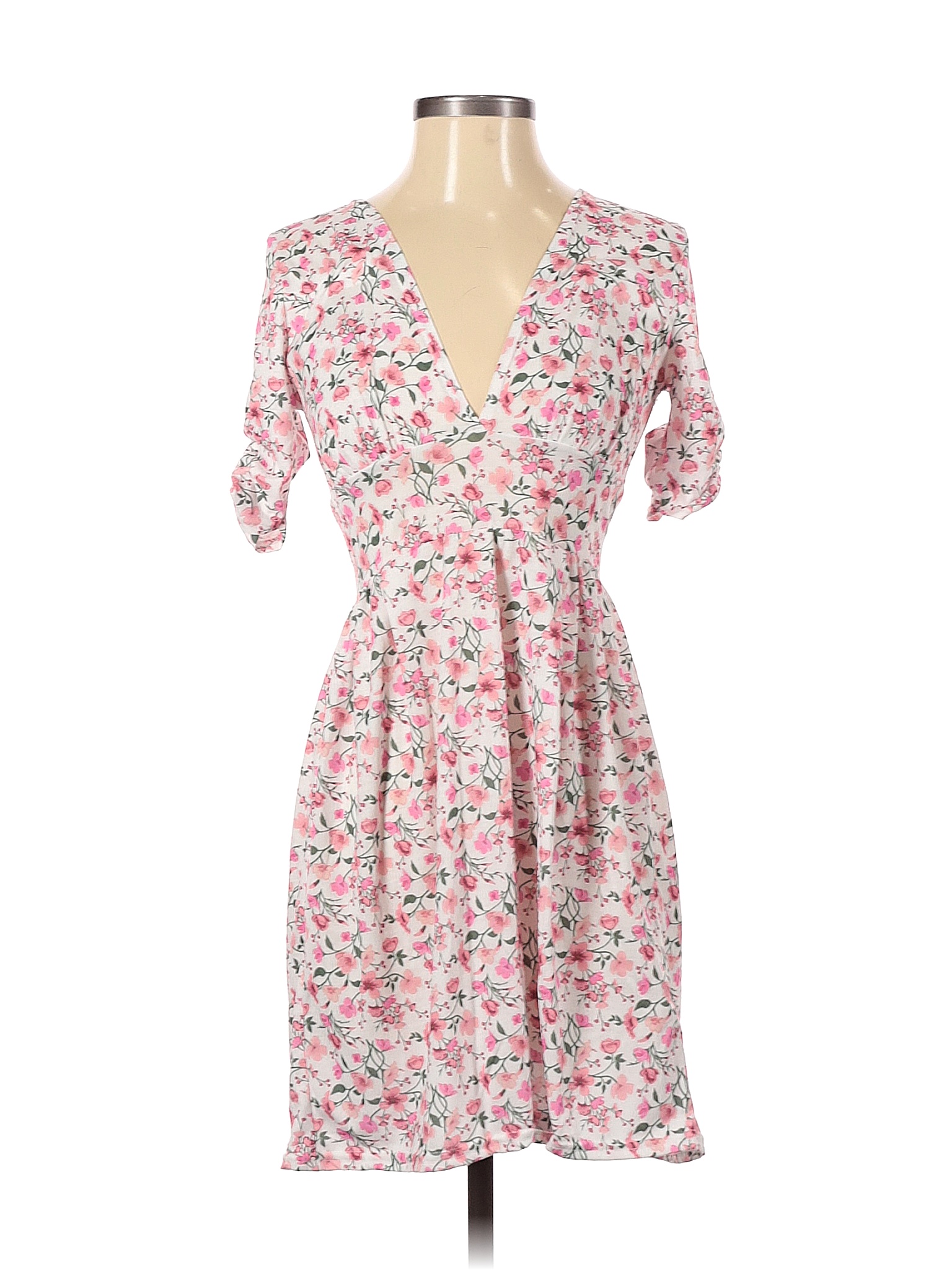 Nasty Gal Inc. Floral Multi Color White Casual Dress Size 4 - 73% off ...