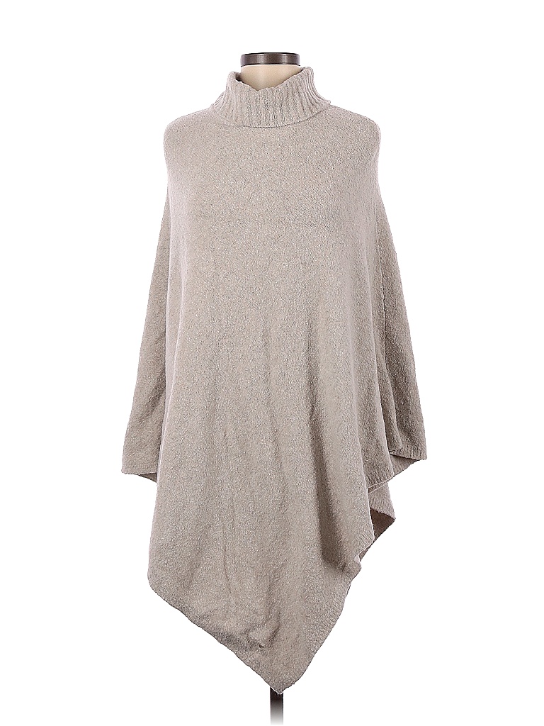 J.Jill Solid Tan Poncho One Size - 73% off | thredUP