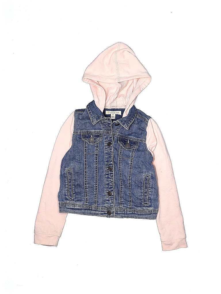 Tucker Tate Solid Blue Denim Jacket Size 8 73 Off Thredup