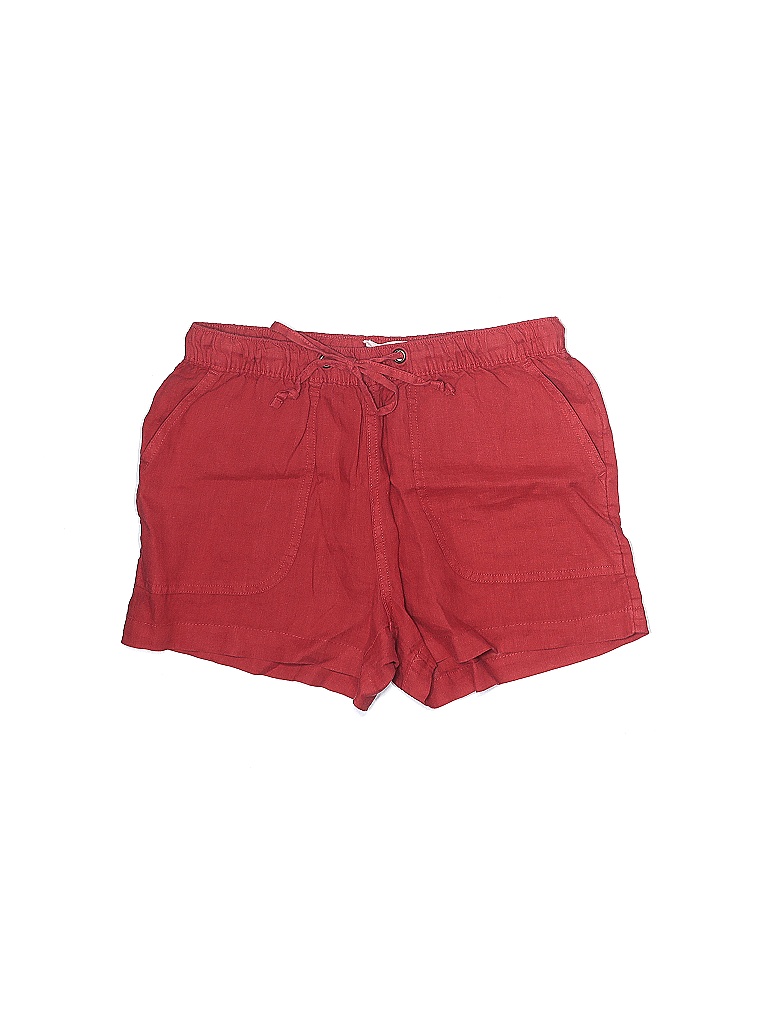 C&C California 100% Linen Solid Red Shorts Size S - 70% off | thredUP