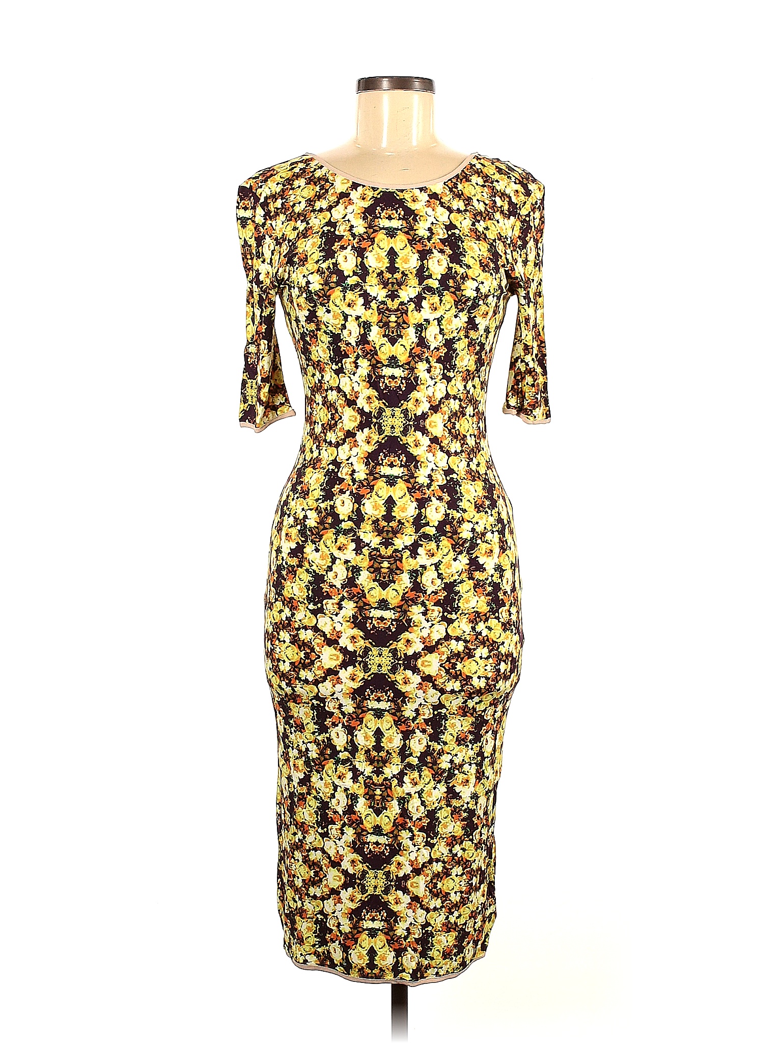 La Vi by Sam & Lavi Yellow Casual Dress Size M - 72% off | ThredUp