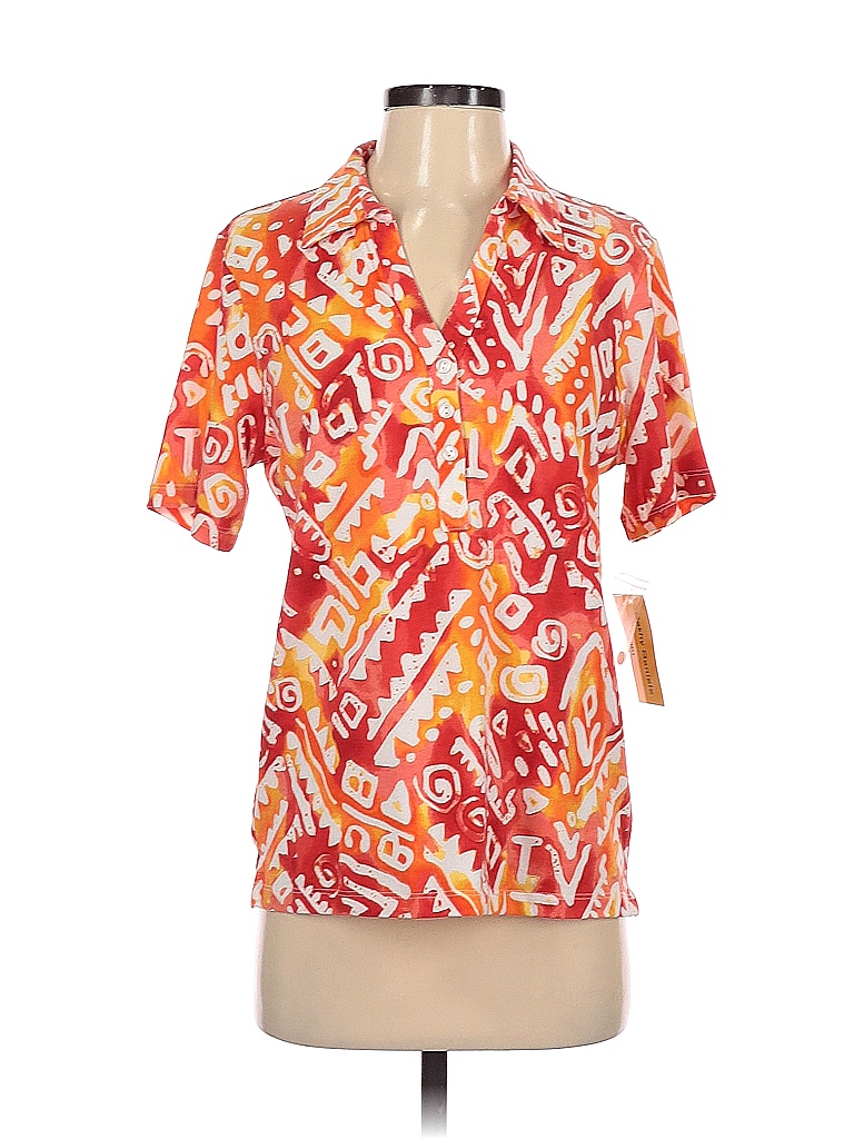 Cathy Daniels Orange Short Sleeve Polo Size S 72 Off Thredup