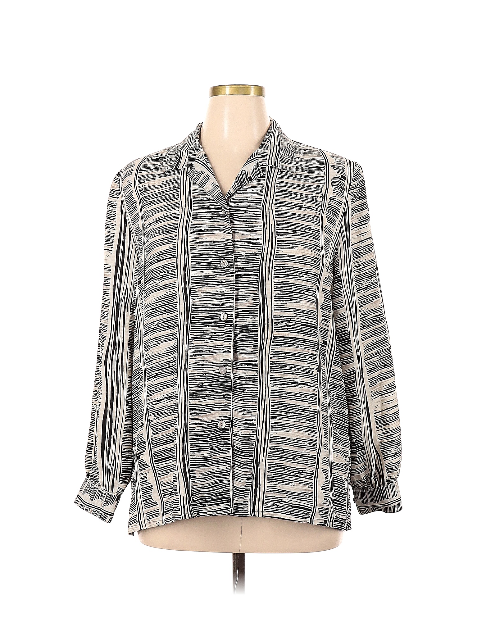 Alia 100% Polyester Black Long Sleeve Blouse Size 16 - 64% off | thredUP