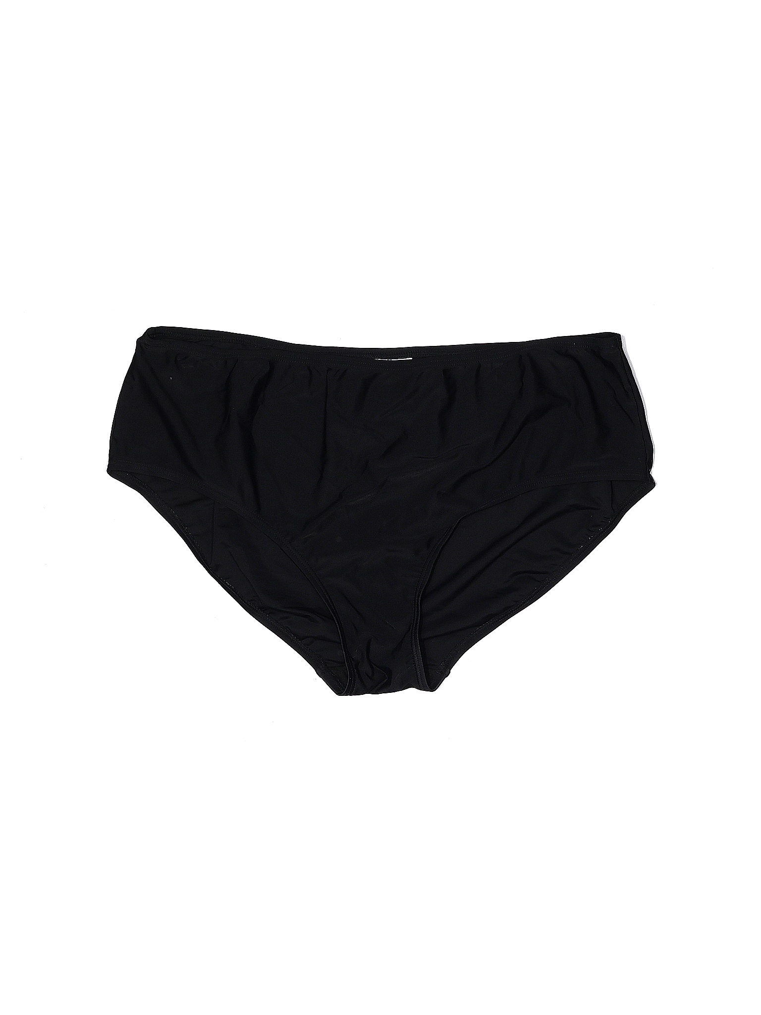 Beach Party Swimwear Solid Black Swimsuit Bottoms Size 18 Plus 50
