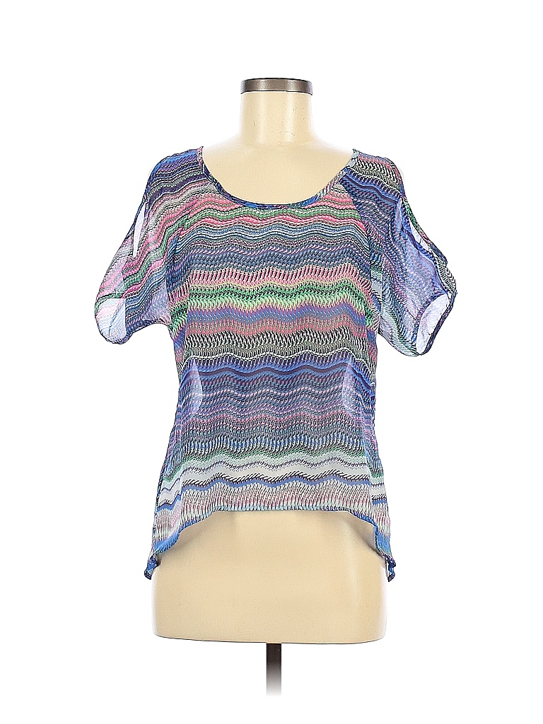 Mandee 100 Polyester Chevron Herringbone Color Block Chevron Multi